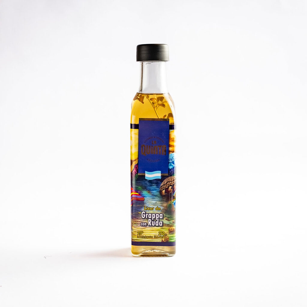 Licor Grappa con Ruda Artesanal - Alfajores La Quinta